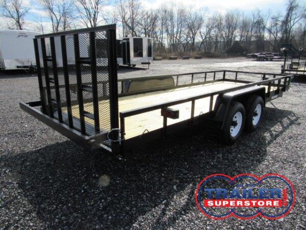 Premier 7 x 20 Landscape Utility Trailer - Rear Ramp Gate