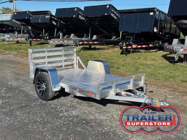 Sport Haven 5x8 Aluminum Utility Trailer - Deluxe Package
