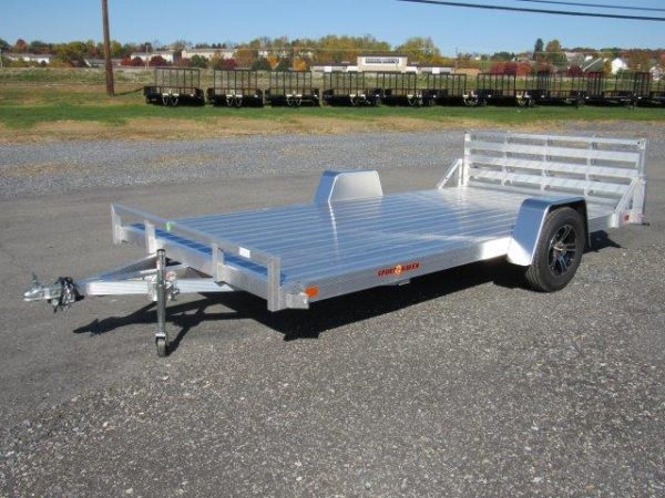 Sport Haven 7×14 Aluminum Utility Trailer - Open Sides