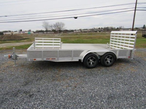 Sport Haven 7×16 Aluminum Landscape Trailer - Side ATV Ramp