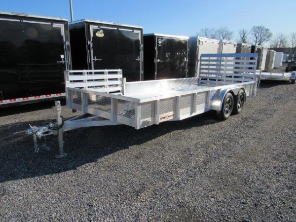 Sport Haven 7×18 Aluminum Landscape Trailer - Side ATV Ramp