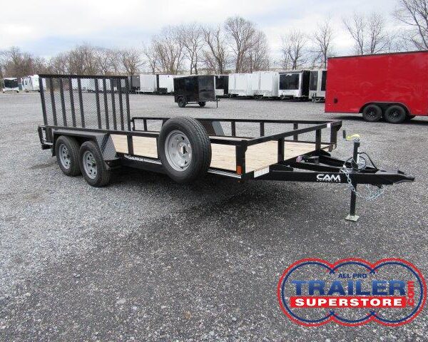 Big Tex 7 x 12 Landscape Utility Trailer - 7K with 2' Steel Sides