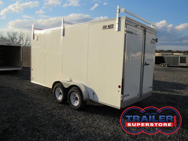 CarMate 7 x 16 Enclosed Contractor Trailer - 6K Torsion Axles