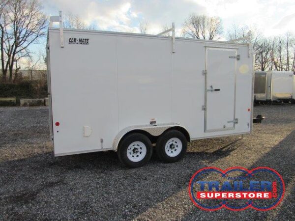 CarMate 7 x 16 Enclosed Contractor Trailer - 6K Torsion Axles