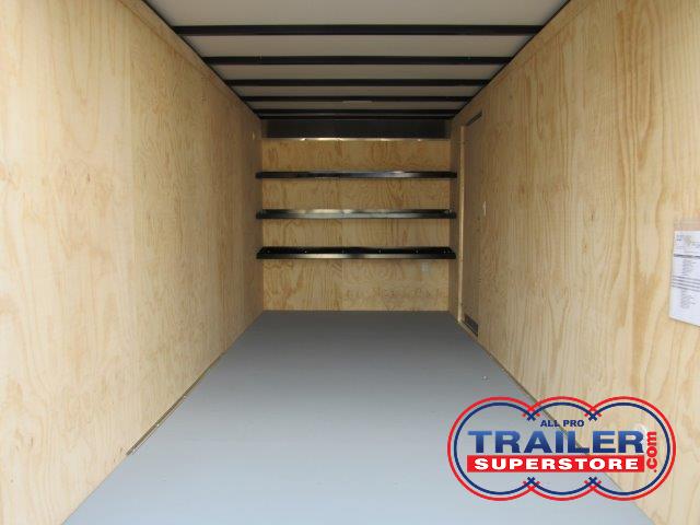 CarMate 7 x 16 Enclosed Contractor Trailer - 6K Torsion Axles