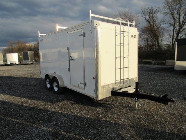 CarMate 7 x 16 Enclosed Contractor Trailer - 6K Torsion Axles