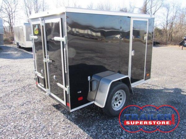 Covered Wagon 5 x 8 Enclosed Cargo Trailer - Barn Doors
