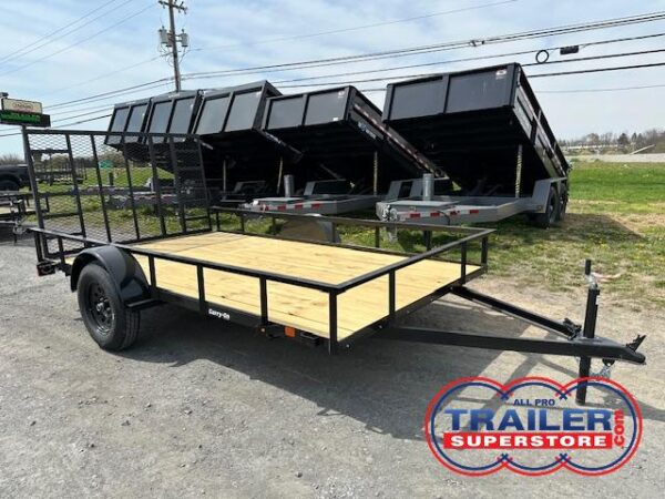 Carry-On 7 x 12 Landscape Utility Trailer - Rear Gate