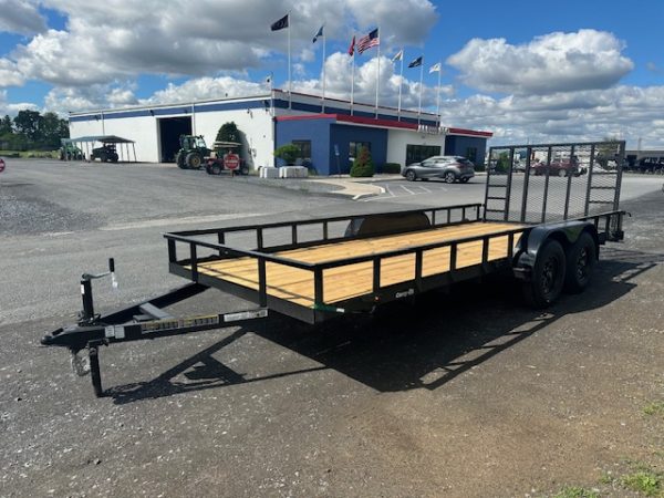 Carry-On 7 x 18 Landscape Utility Trailer - Rear Ramp Gate