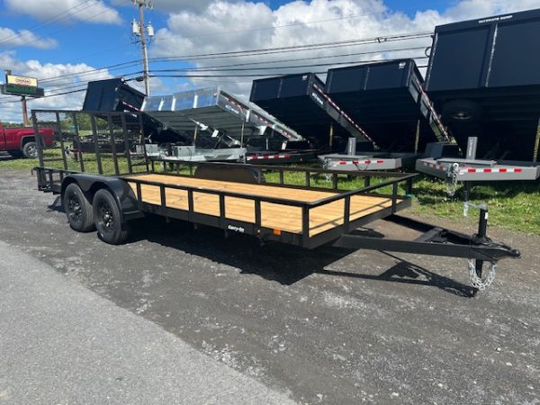Carry-On 7 x 18 Landscape Utility Trailer - Rear Ramp Gate
