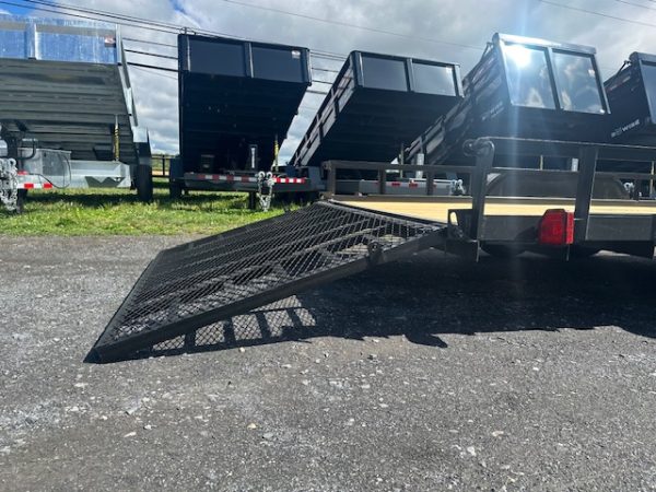 Carry-On 7 x 18 Landscape Utility Trailer - Rear Ramp Gate