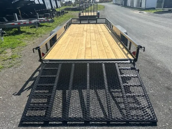 Carry-On 7 x 18 Landscape Utility Trailer - Rear Ramp Gate