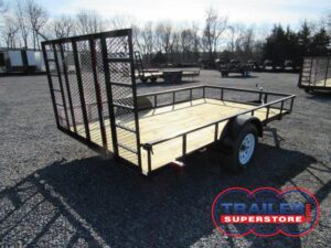 Carry-On 7 x 12 Landscape Utility Trailer - Rear Gate