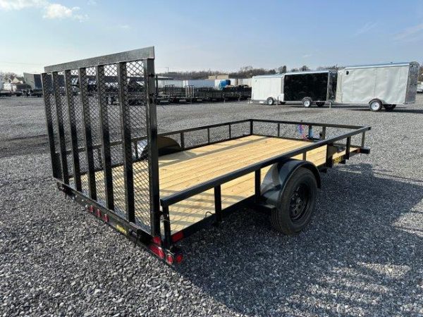 Big Tex 7 x 12 Landscape Utility Trailer - Rear Ramp Gate