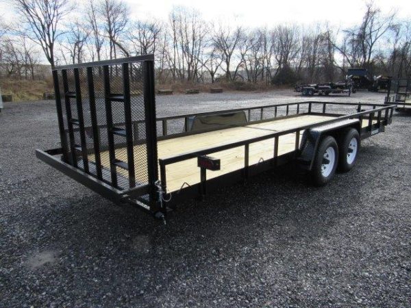 Premier 7 x 22 Landscape Utility Trailer - Rear Ramp Gate