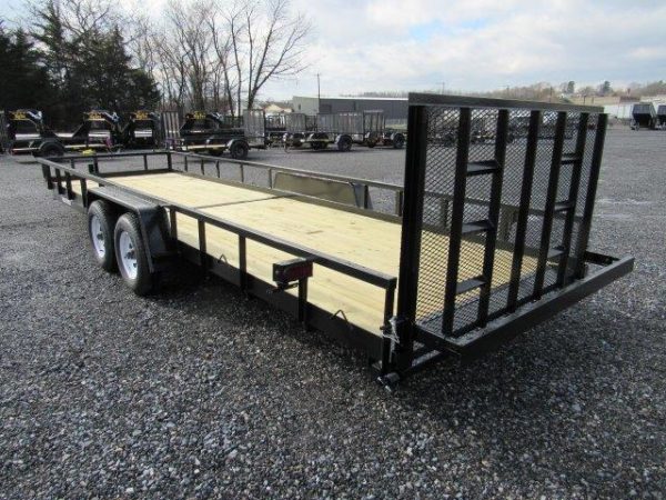 Premier 7 x 24 Landscape Utility Trailer - Rear Ramp Gate