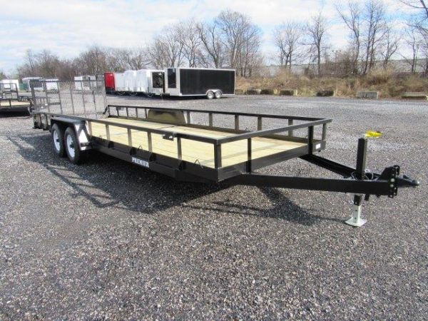 Premier 7 x 24 Landscape Utility Trailer - Rear Ramp Gate