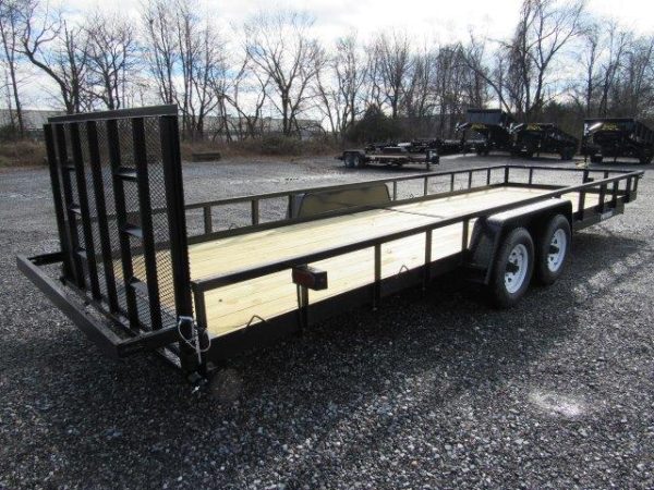 Premier 7 x 24 Landscape Utility Trailer - Rear Ramp Gate