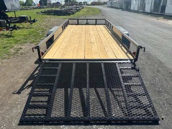 Carry-On 7 x 16 Landscape Utility Trailer - Rear Ramp Gate