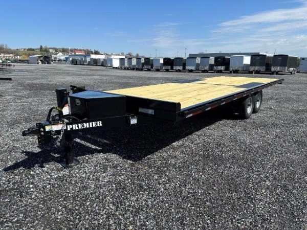 Premier 8.5x24 Deckover Equipment Trailer | Slide Ramps