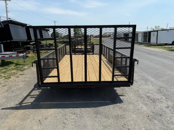 Carry-On 7 x 14 Landscape Utility Trailer - Mesh Sides