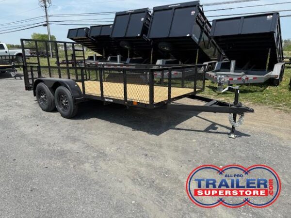 Carry-On 7 x 14 Landscape Utility Trailer - Mesh Sides