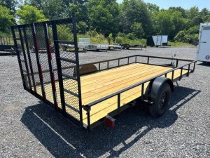 Carry-On 7 x 14 Landscape Utility Trailer - Rear Gate