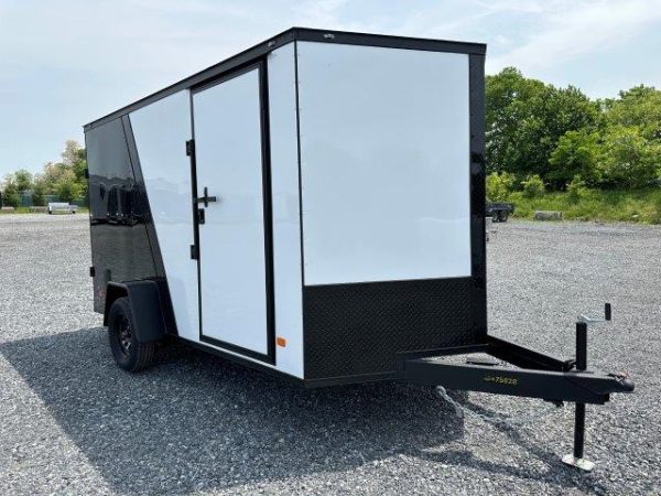 Covered Wagon 7 x 12 Enclosed Cargo Trailer - Two Tone