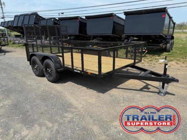 Carry-On 7 x 12 Landscape Utility Trailer - Mesh Sides