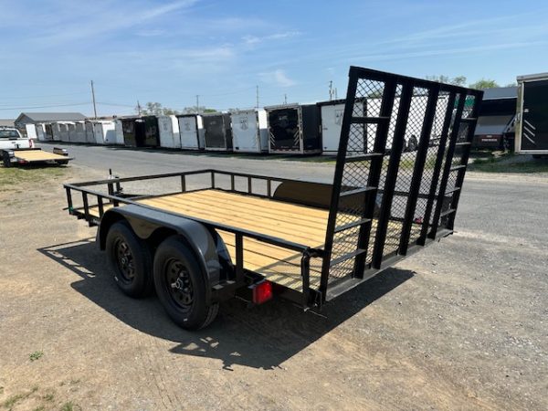 Carry-On 7 x 12 Landscape Utility Trailer - Rear Ramp Gate
