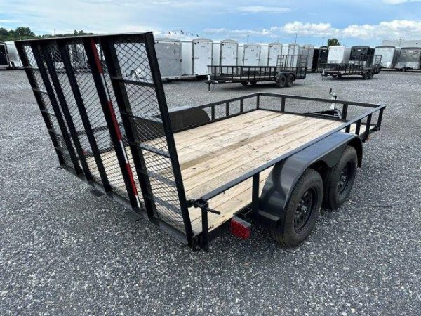 Carry-On 7 x 12 Landscape Utility Trailer - Rear Ramp Gate