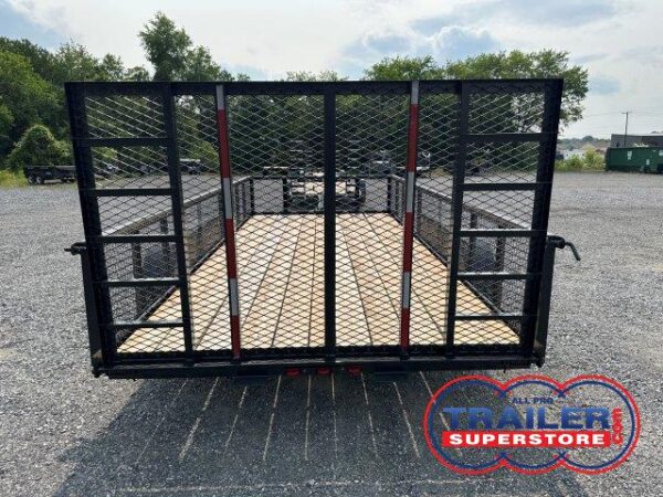 Carry-On 7 x 16 Landscape Utility Trailer - Mesh Sides