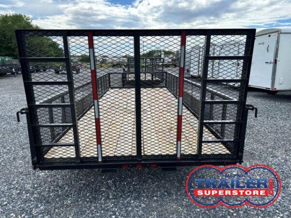Carry-On 7 x 18 Landscape Utility Trailer - Mesh Sides