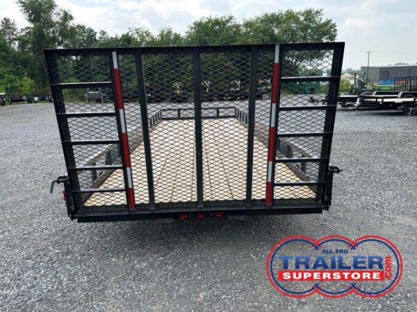 Carry-On 7 x 20 Landscape Utility Trailer - Rear Ramp Gate