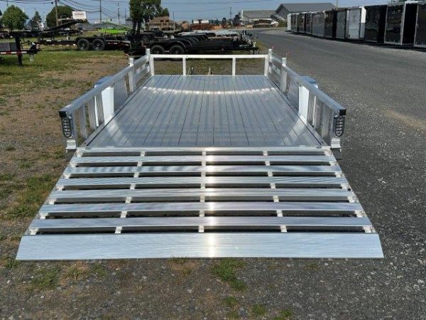 Sport Haven 7×14 Aluminum Utility Trailer - Side ATV Ramps