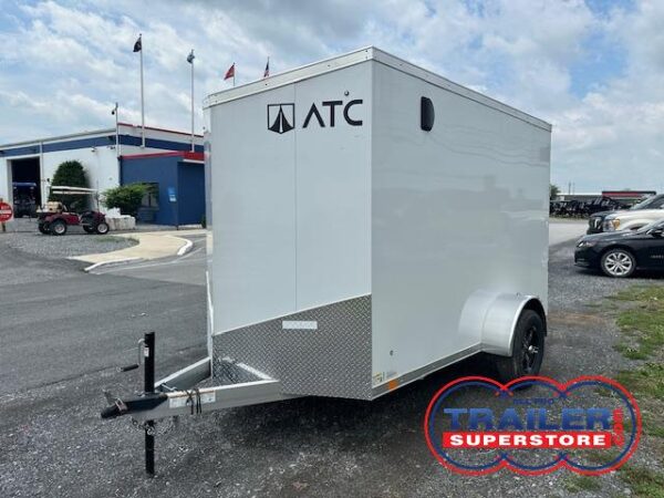 ATC 6 x 10 Aluminum Enclosed Cargo Trailer - Aluminum Wheels
