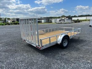 Carry-On 7 x 12 Aluminum Landscape Utility Trailer - Rear Gate