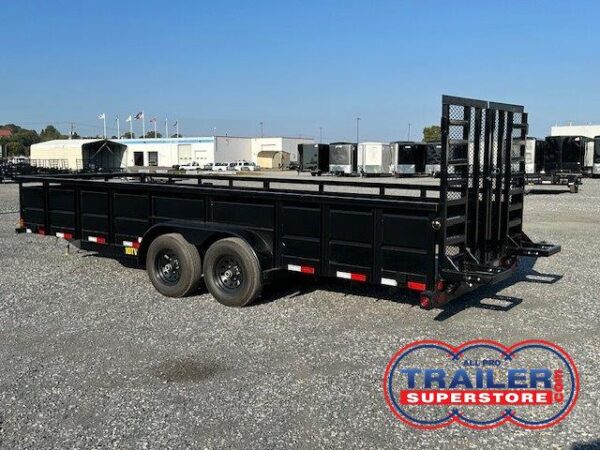 Big Tex 7 x 20 Landscape Utility Trailer - Solid Steel Sides