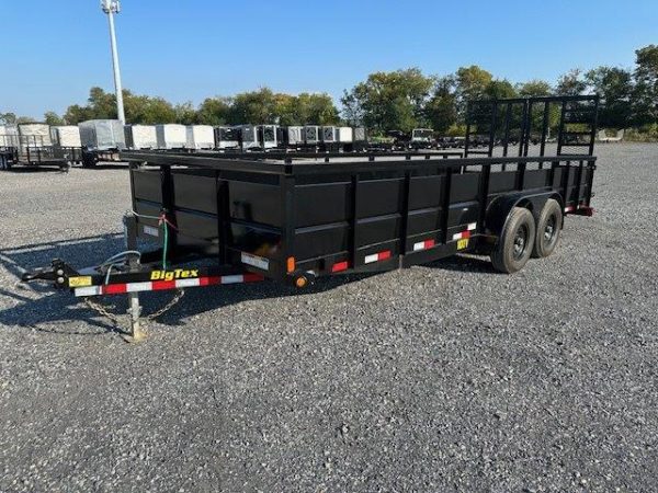 Big Tex 7 x 20 Landscape Utility Trailer - Solid Steel Sides
