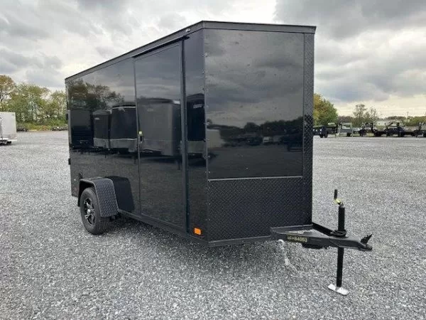 Covered Wagon 6 x 12 Enclosed Cargo Trailer - Aluminum Wheels