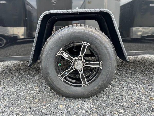 Covered Wagon 6 x 12 Enclosed Cargo Trailer - Aluminum Wheels