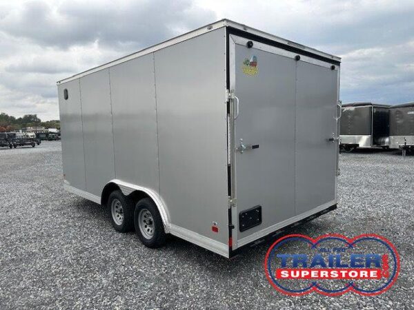 Covered Wagon 8.5 x 16 Enclosed Car Trailer - 6" Added Height