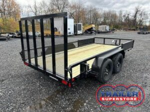 Cam Superline 7 x 14 Landscape Utility Trailer - Side ATV Ramps