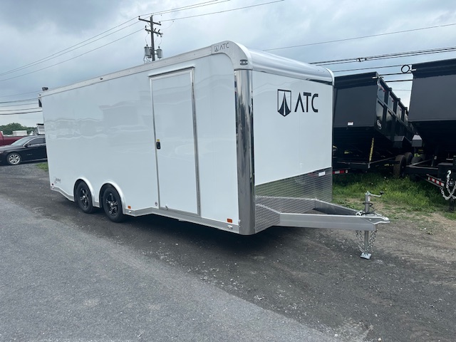 ATC 8.5 x 20 Aluminum Enclosed Car Hauler - Aluminum Wheels