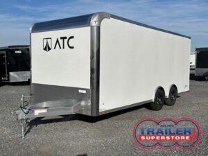 ATC 8.5 x 20 Aluminum Enclosed Car Hauler - Aluminum Wheels