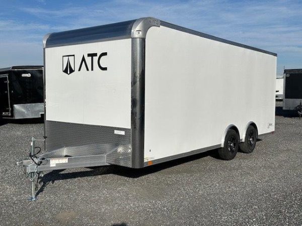 ATC 8.5 x 20 Aluminum Enclosed Car Hauler - Aluminum Wheels