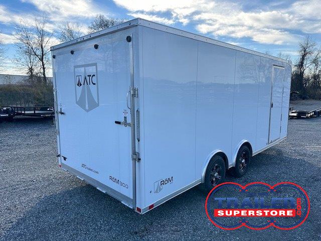 ATC 8.5 x 20 Aluminum Enclosed Car Hauler - Aluminum Wheels