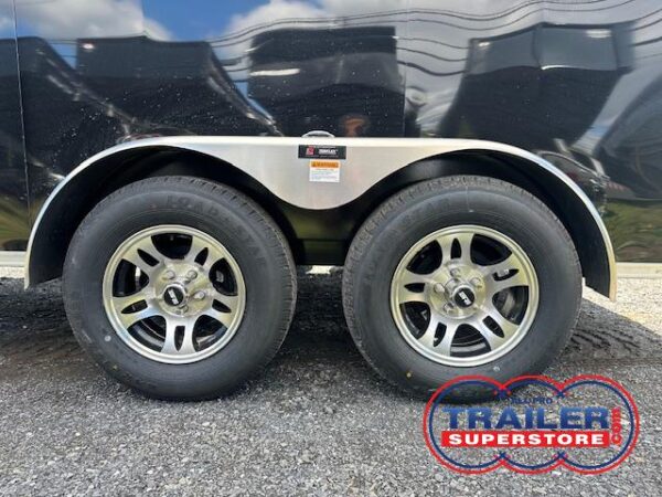 Car Mate 7 x 14 Enclosed Cargo Trailer - Aluminum Wheels