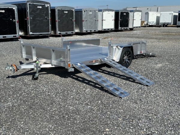 Sport Haven 7×12 Aluminum Utility Trailer - ATV Ramps