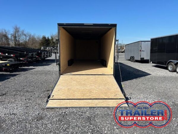 Covered Wagon 8.5 x 28 Enclosed Car Trailer - Black Trim